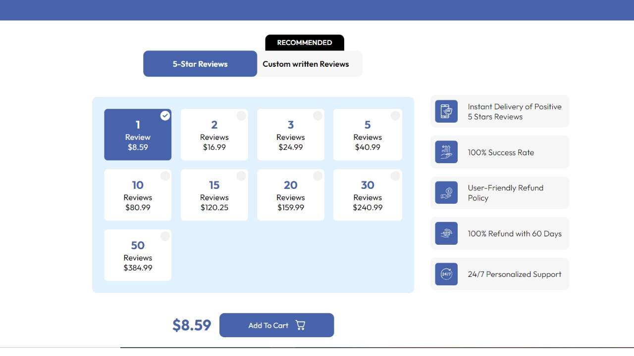 Top 5 Sites To Buy Google Reviews With 5 Star Rating (2025) - Webjinnee