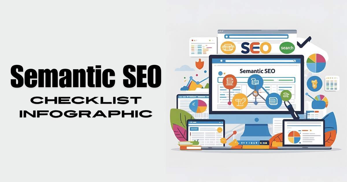 Semantic SEO Checklist Infographic (2026) - Webjinnee